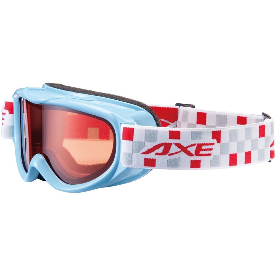 アックス AXE ゴーグル AX250-WD キッズ ジュニア ダブルレンズ メガネ対応 ヘルメット対応 3〜10歳対象 紫外線対策 ...