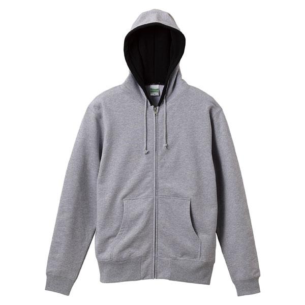 UnitedAthle ユナイテッドアスレ 10．0オンス スウェットフルジップパーカ パイル 521301 ミックスグレー/ブラ :CAB ...