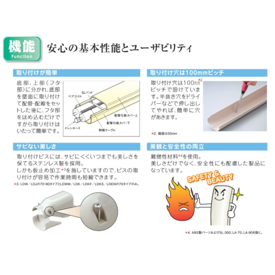 ストリーマ LD-70-I エアコン 室外機 部品 スリムダクト LD アイボリー 配管化粧カバー エアコン用部材 : イーマックスジャパン - 通販 - Yahoo!ショッピング