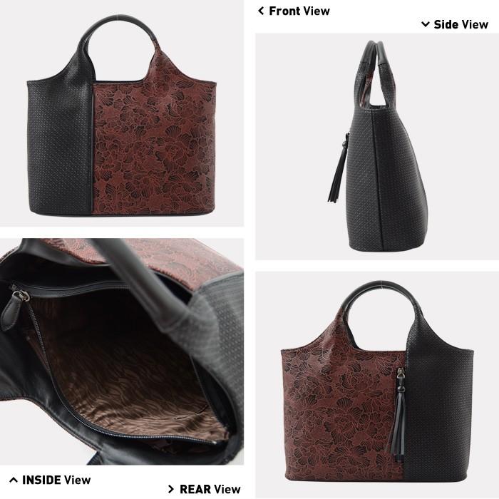 古都印伝 バッグ くり手バッグ ハンドバッグ トートバッグ レディース