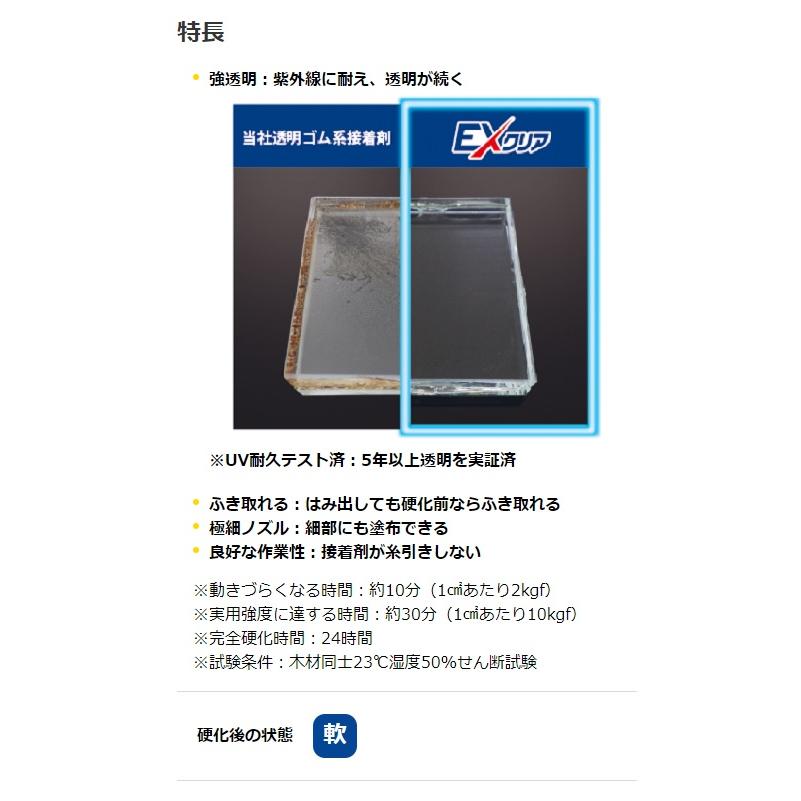 セメダイン 超透明 耐UV透明接着剤 EXクリア 19ml CA-120 【送料無料 クリックポスト 代引不可】 : e-mono-store - 通販 - Yahoo!ショッピング