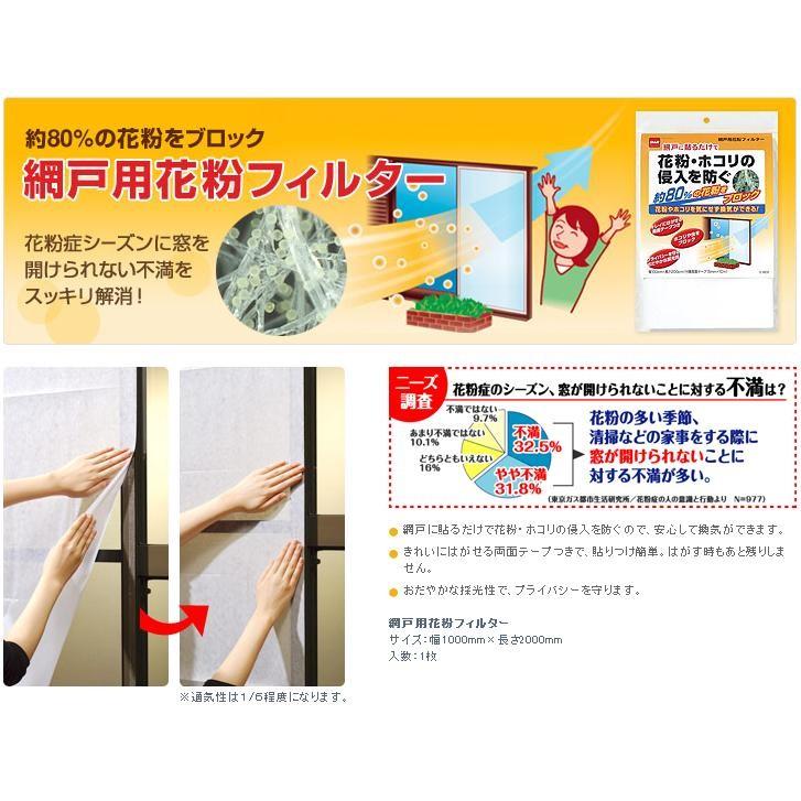 網戸に貼るだけで花粉・ホコリの侵入を防ぐ 網戸用花粉フィルター : e-mono-store - 通販 - Yahoo!ショッピング