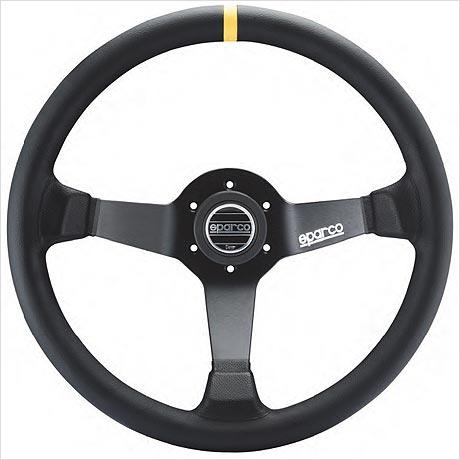 sparco/スパルコ R345 ブラックレザー/ブラックスポーク 商品番号:015R345MLN : NANIWAYA Yahoo!ショップ ...
