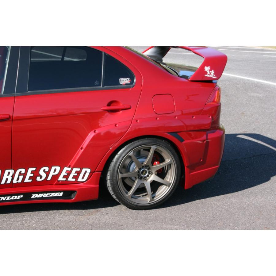 チャージスピード CHARGESPEED LANCER EVOLUTION X CZ4A リアブリスターフェンダー 片側20mmワイド ...