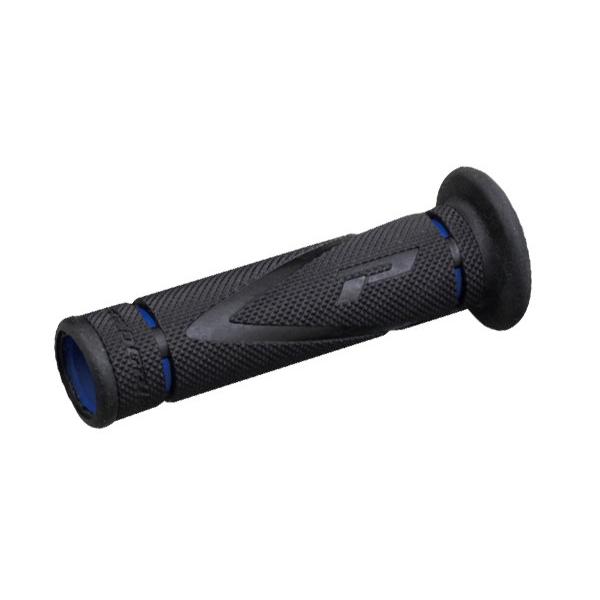 DAYTONA（デイトナ） PRO-GRIP(プログリップ) スーパーバイクグリップ#838 耐震GEL 122mm 貫通 ブラック／ブルー ...