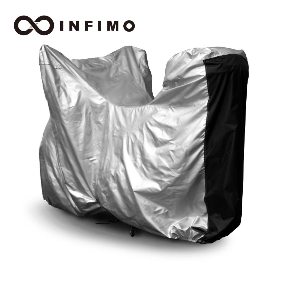 大阪繊維資材 【在庫有】【送料無料】OSS（大阪繊維資材）INFIMO バイクカバー ベーシック（BASIC）｜撥水・鍵穴付・車体カバー・盗難防止｜IMO92405｜シルバー｜L-BOX ...