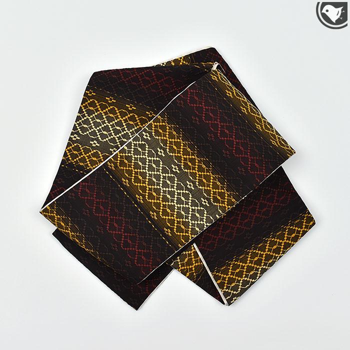 （訳あり帯！）半幅帯 米沢紬 山形県 近賢織物 謹製 浮華 日本製【帯専門店おびや】お仕立て代込！送料 代引き無料！ : 帯専門店おびや - 通販 - Yahoo!ショッピング