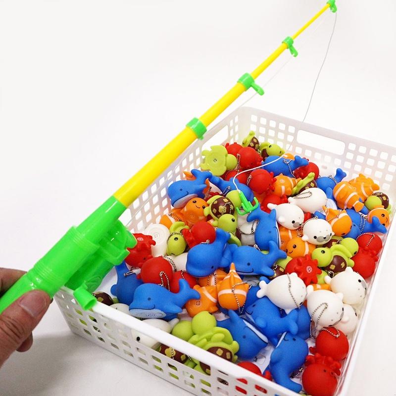 30秒で何個とれるか挑戦！人気の海の生き物ボールチェーン付釣り大会 50個 / 水のおもちゃ すくい 用品 縁日 お祭り 景品 プレゼント キーホルダー : 縁日・お祭り用品専門店 - 通販 ...