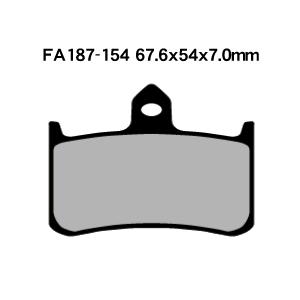 FA187-154 純正互換 新品 ブレーキパッド / NS125 ホーネット250 NSR250R MC16 MC18 MC21 MC28 CB400SF NC31 ブロス RVF400 ...
