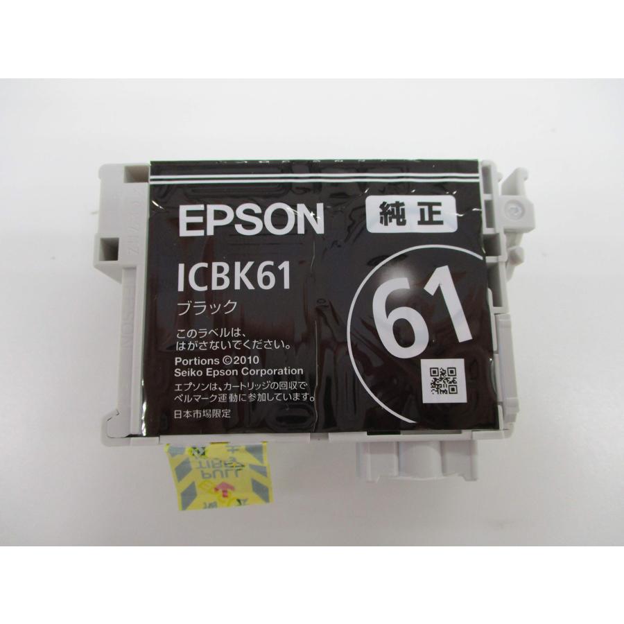 エプソン ///LINEクーポン有/// ICBK61 単品 密着袋なし 純正 インク アウトレット EPSON (エプソン) インクカートリッジ ブラック(発送日より3ヶ月間保証付 ...