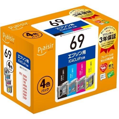 プレジール エプソン (EPSON) IC4CL69 対応 4色セット 互換インク PLE-E694P : イープレジール - 通販 - Yahoo!ショッピング