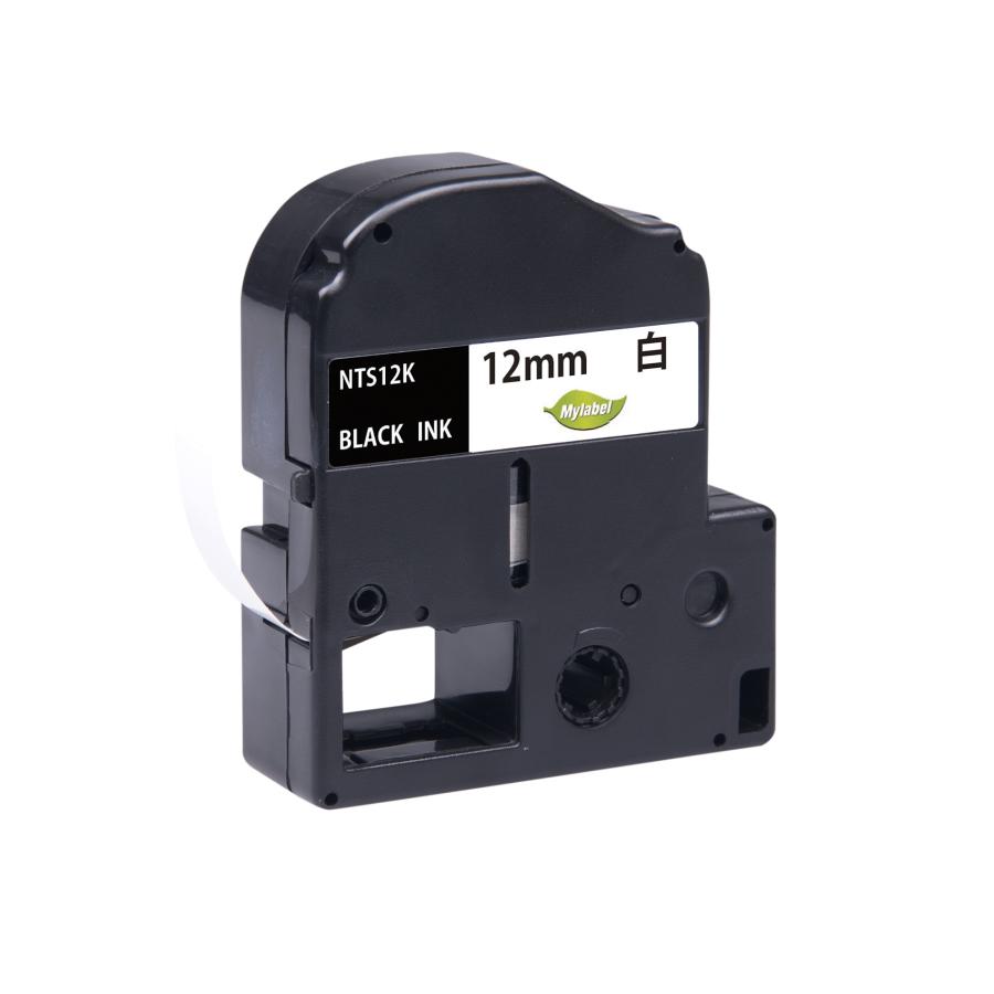 SS12K テプラ 互換 カートリッジ 20個セット 白テープ / 黒インク テープの長さ8m 幅12mm ラベルライター用 替えテープ ...