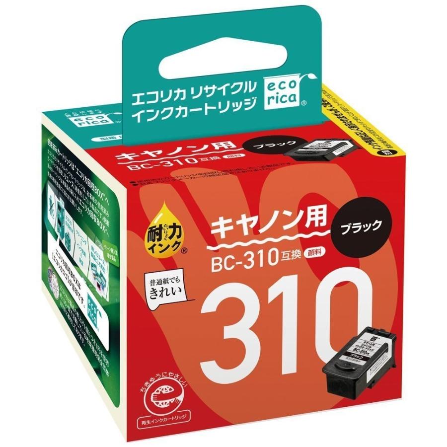 エコリカ Canon (キヤノン) BC-310 対応 ブラック リサイクル インク ECI-C310B-V : イープレジール - 通販 ...