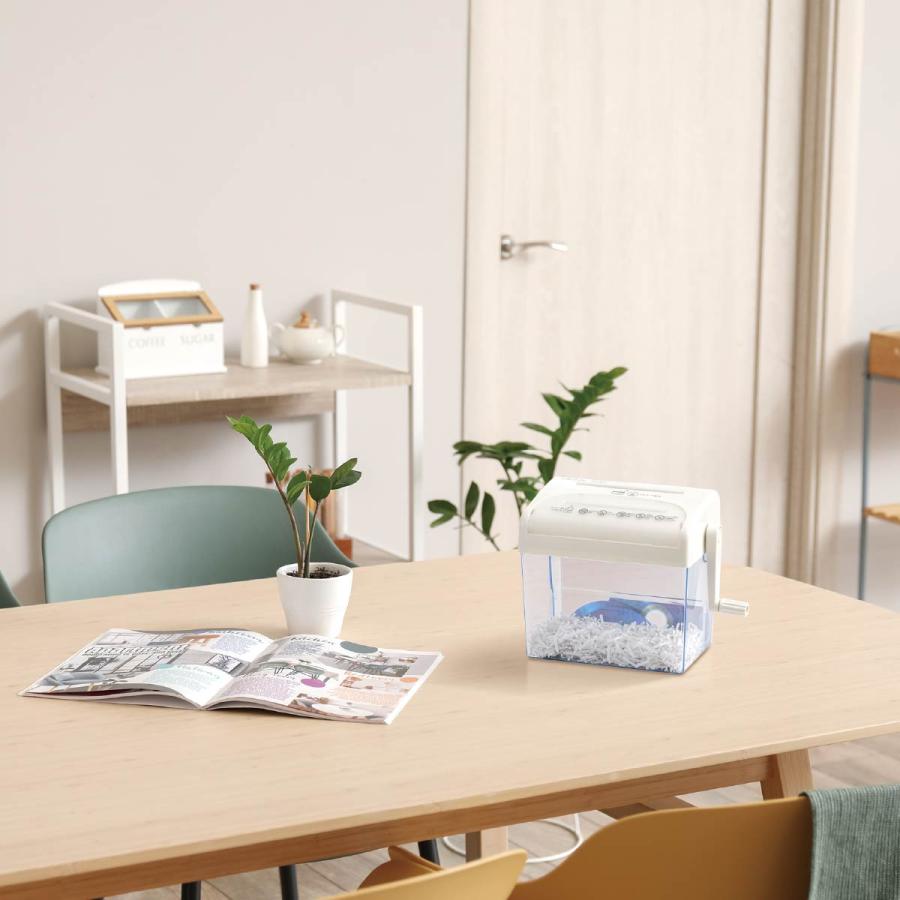 OHM シュレッダー 手動 OffiStyleクロスカットハンドシュレッダー ホワイト｜HS-C130-W 00-5646 オーム電機 : e-プライス - 通販 - Yahoo!ショッピング