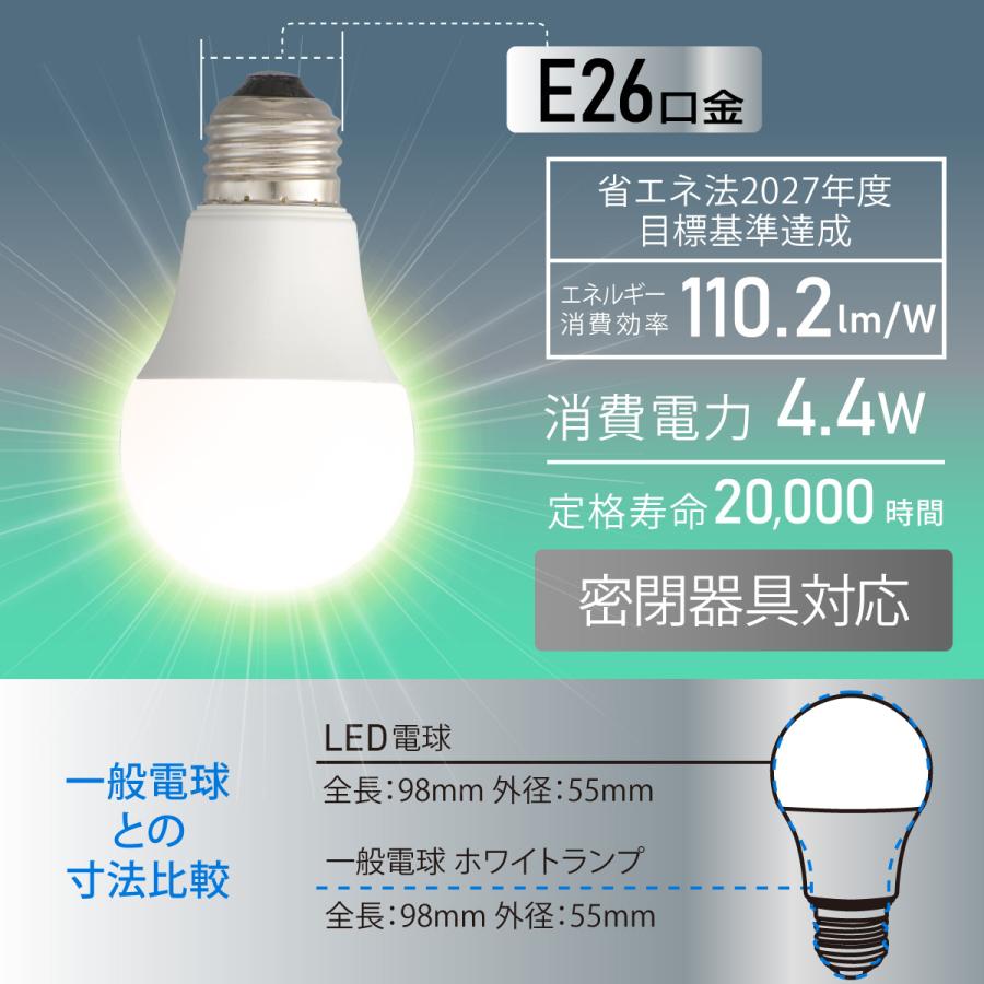 LED電球 E26 40形相当 昼白色 密閉型器具対応｜LDA4N-G AG56 06-3152 オーム電機 : 06-3152 : e-プライス - 通販 - Yahoo!ショッピング