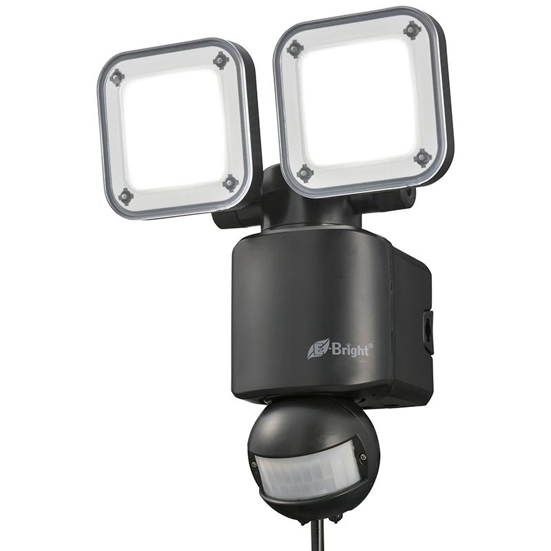 E-Bright LEDセンサーライト コンセント式 2灯｜LS-A2305A19-K 06-4243 オーム電機 : e-プライス - 通販 - Yahoo!ショッピング