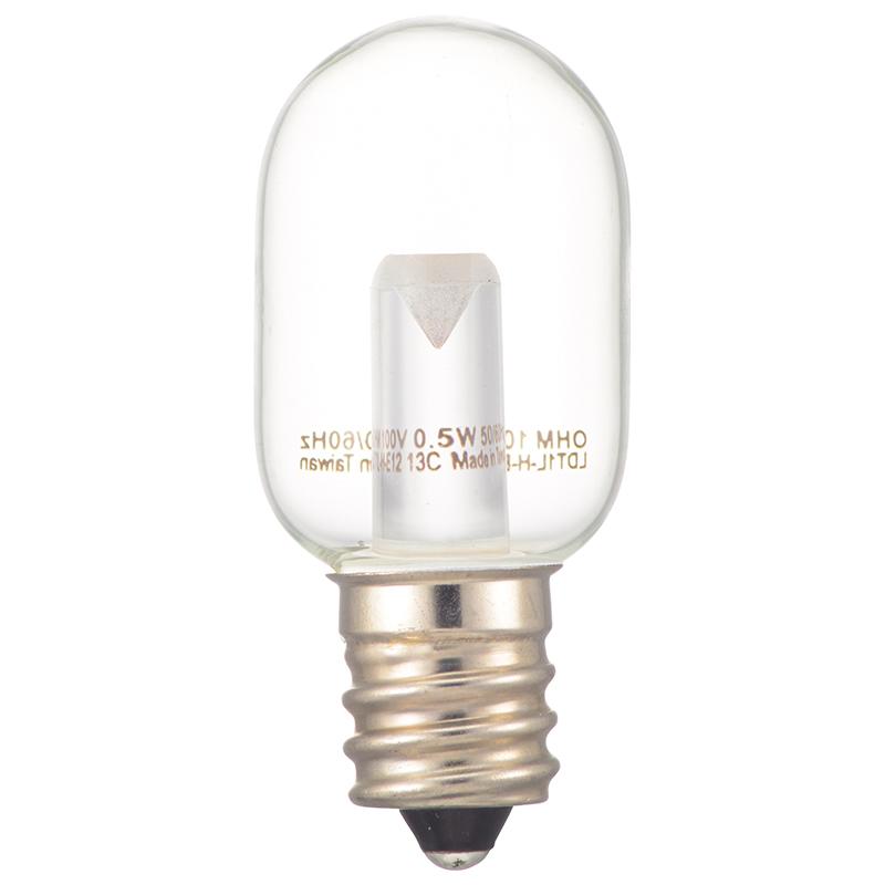 OHM LED電球 ナツメ球形 E12/0.5W 昼白色 クリア｜LDT1N-H-E12/13C 06-4604 オーム電機 : e-プライス - 通販 - Yahoo!ショッピング