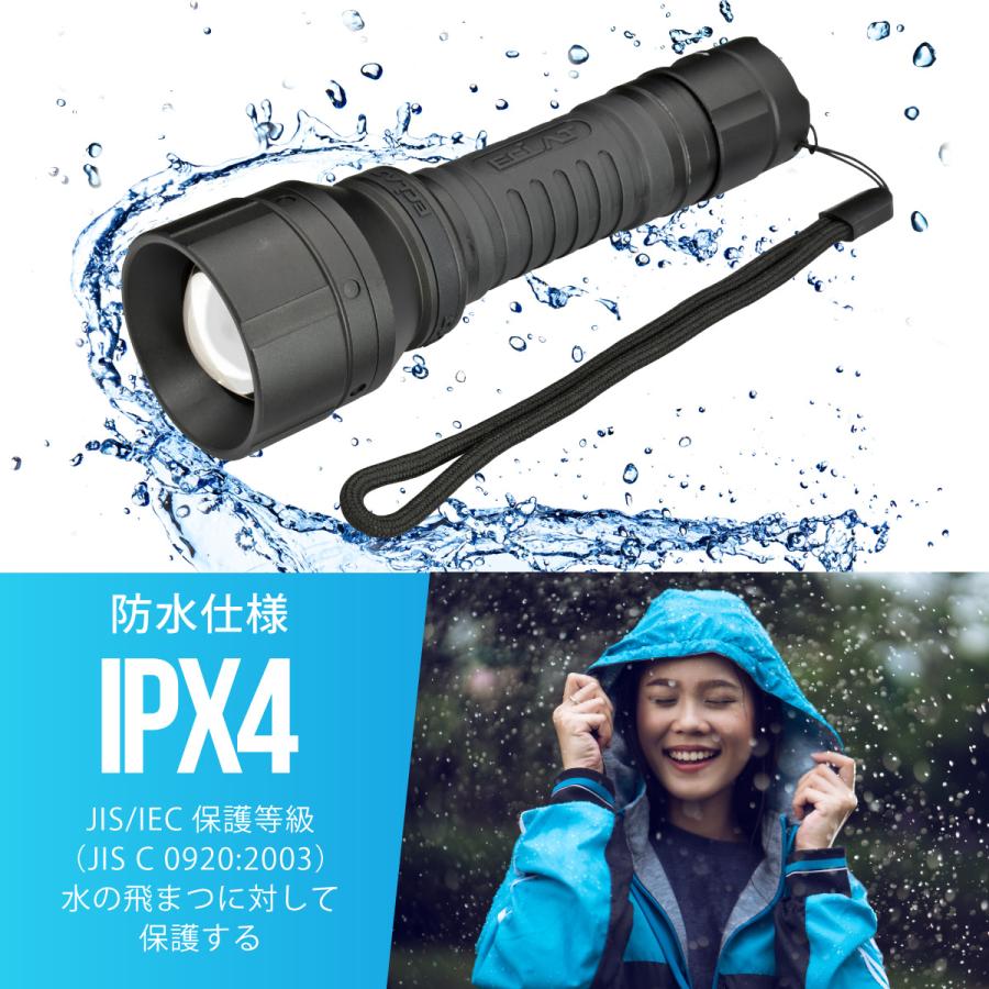 LEDズームライト ラバーグリップ ECLAT USB充電式 900ルーメン｜LHA-ZC90A7 08-0937 オーム電機 : e-プライス - 通販 - Yahoo!ショッピング