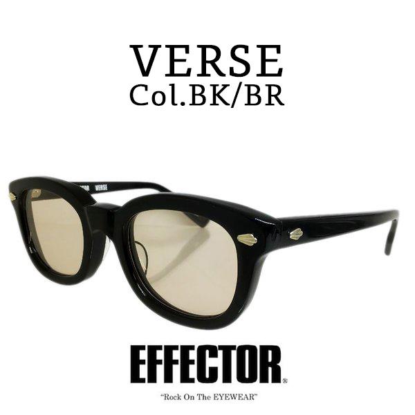 EFFECTOR エフェクター「VERSE/ヴァース」 Col.BKBR フレーム：黒 レンズ：茶系 サングラス オリジナル モデル ウェリントンタイプ 国内正規品販売店 : Second ...
