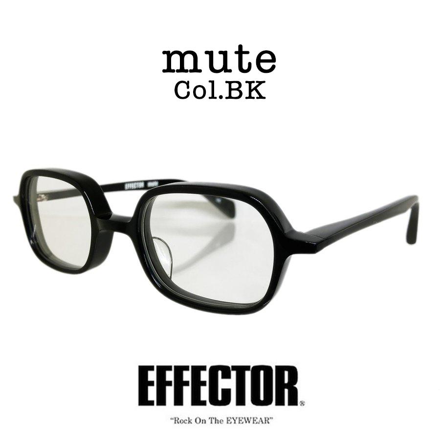 EFFECTOR（エフェクター）mute/ミュート 黒 BK メガネ サングラス スクエアタイプ 国内正規品販売店 : ef161 : Second Optical&Watch store ...