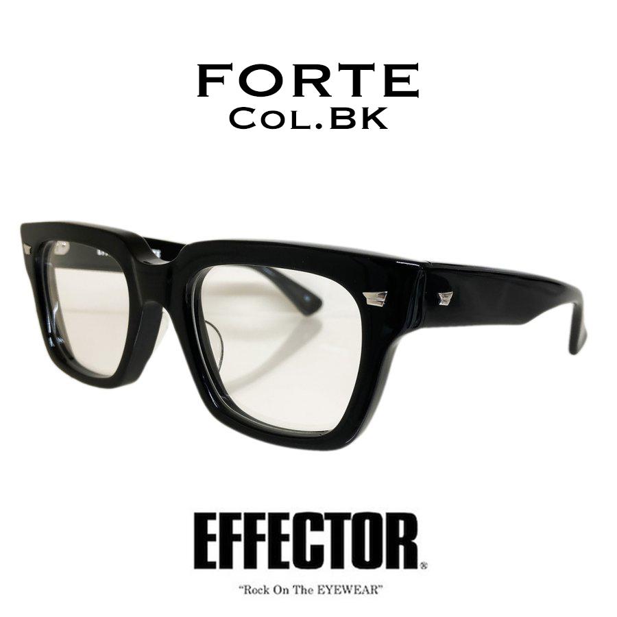 EFFECTOR エフェクター「FORTE/フォルテ」Col.BK 黒ブラック メガネ スクエアタイプ エフェクター国内正規品販売店 : Second Optical&Watch store ...