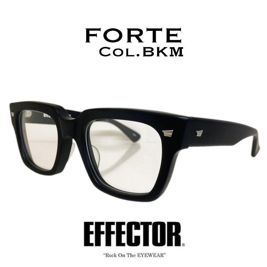 EFFECTOR エフェクター「FORTE/フォルテ」Col.BKM 黒マット メガネ スクエアタイプ エフェクター国内正規品販売店 : Second Optical&Watch store ...