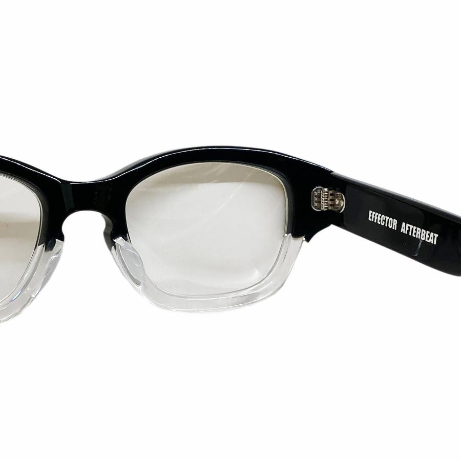 EFFECTOR エフェクター AFTERBEAT/アフタービート Col.BK2 ブラック×クリア メガネ セルフレーム ウェリントンタイプ 国内正規品販売店 :ef291:Second ...