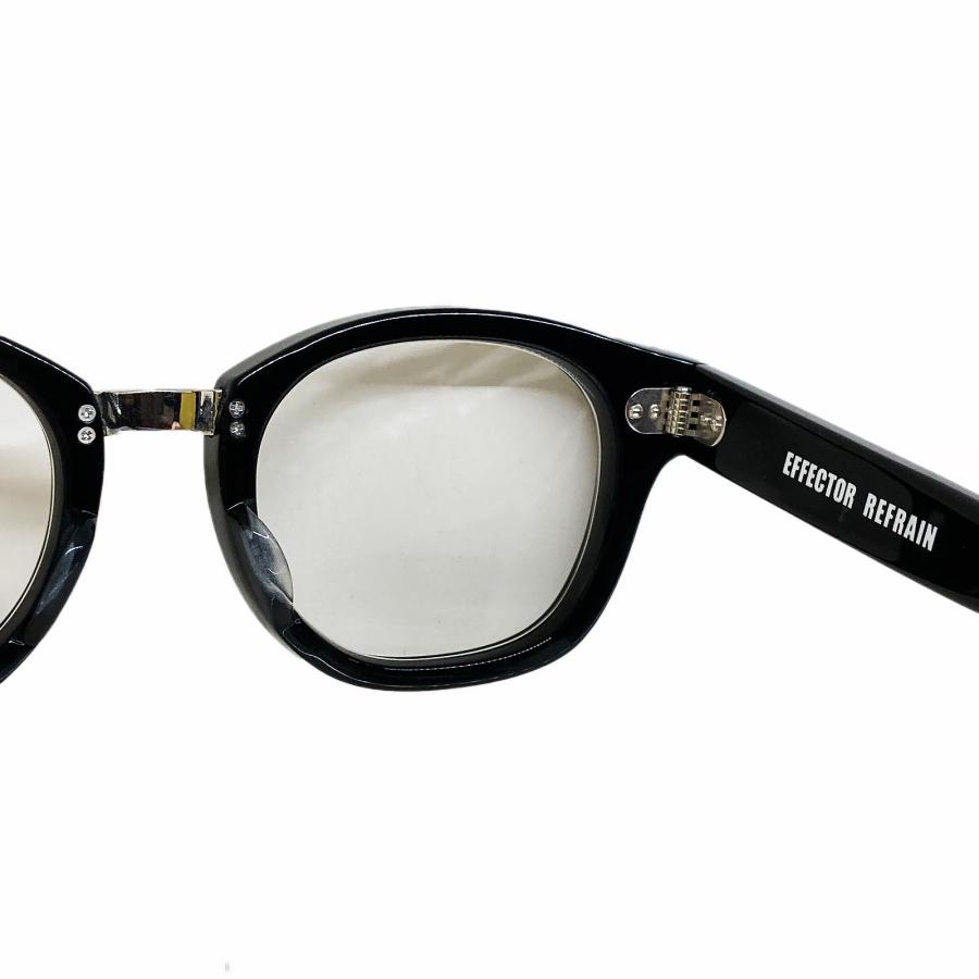 EFFECTOR エフェクター REFRAIN/リフレイン Col.BKS ブラックシルバー メガネ サングラス コンビネーションフレーム ウェリントンタイプ 国内正規品販売店 ...
