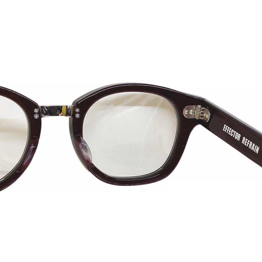 EFFECTOR エフェクター REFRAIN/リフレイン Col.RDS レッドシルバー メガネ コンビネーションフレーム ウェリントンタイプ 国内正規品販売店 :ef300:Second ...
