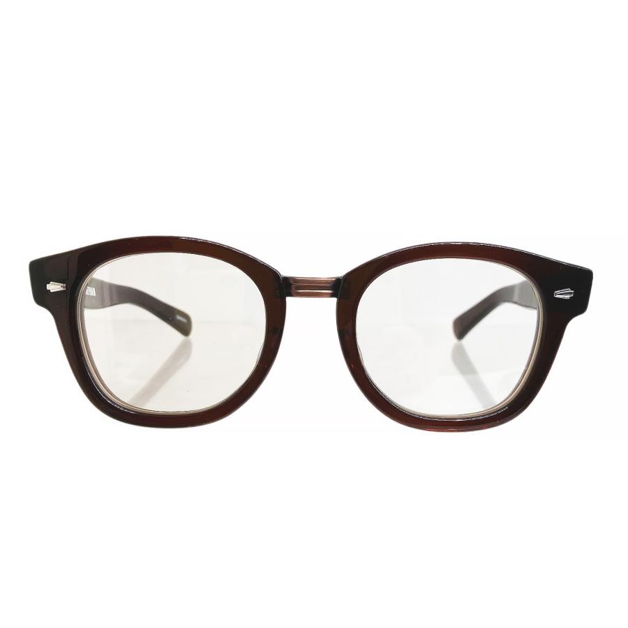 EFFECTOR エフェクター REFRAIN/リフレイン Col.BBRBRM ビアブラウンブラウンマット メガネ コンビネーションフレーム ウェリントンタイプ 国内正規品販売店 ...