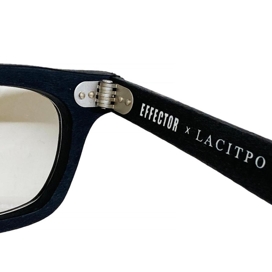 EFFECTOR エフェクター LEGATO/レガート Col.WD ウッディーブラック 黒 メガネ サングラス LACITPO OPTICALコラボ 国内正規品販売店 : Second ...