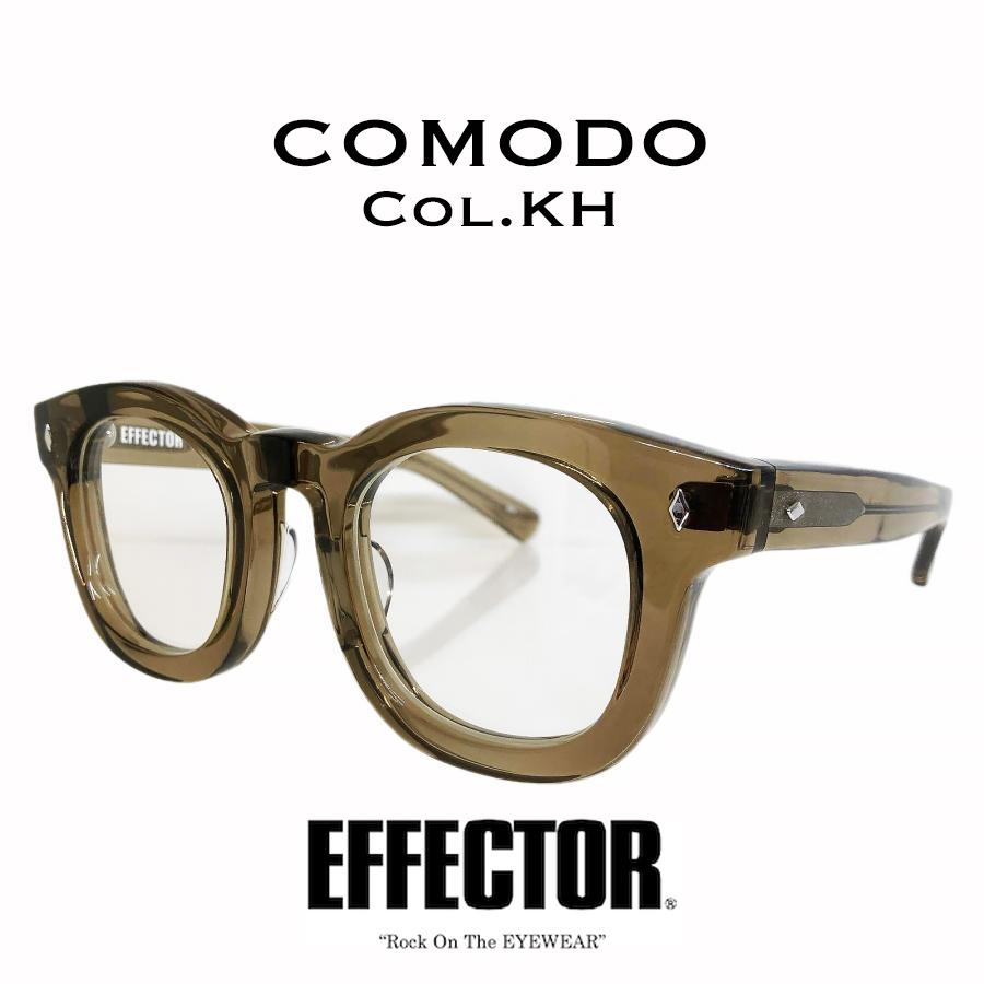 EFFECTOR エフェクター COMODO/コモド Col.KH/カーキ メガネ サングラス ラウンドスクエアタイプ 正規品販売店 : Second Optical&Watch store ...