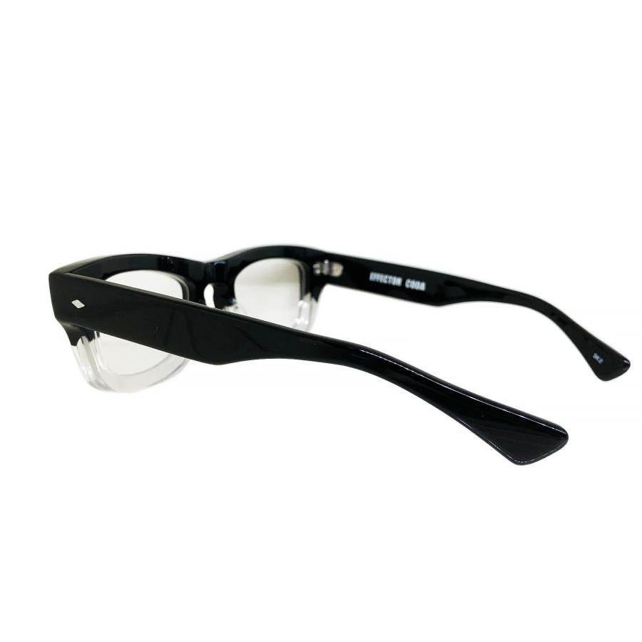 EFFECTOR エフェクター CODA/コーダ Col.BK2/黒×クリア メガネ サングラス スクエアタイプ 正規品販売店 : ef368 : Second Optical&Watch ...