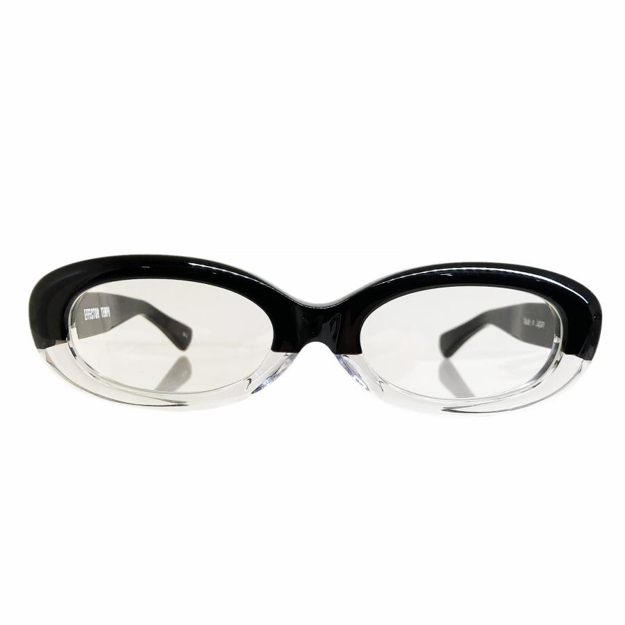 EFFECTOR（エフェクター） TEMPO/テンポ Col.BK2 黒×クリア メガネ サングラス オリジナルモデル オーバルタイプ 国内正規品販売店 : Second Optical ...