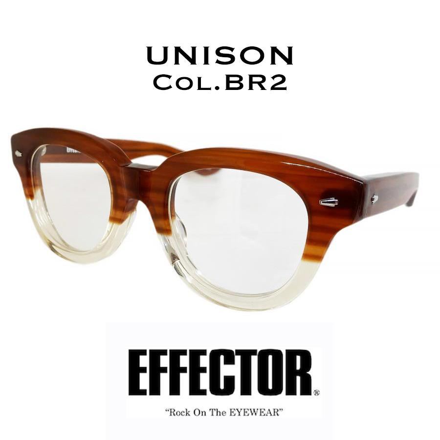 EFFECTOR エフェクター UNISON/ユニゾン Col.BR2/ブラウン×クリア 20周年記念モデル メガネ サングラス ボストン ...