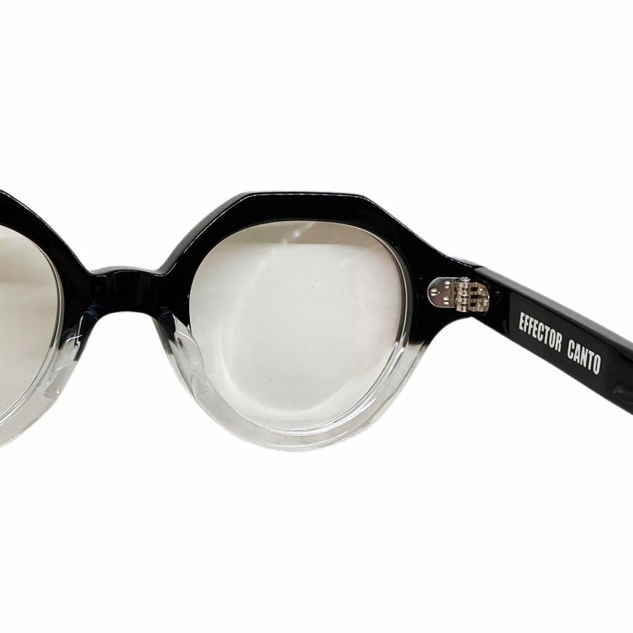 EFFECTOR エフェクター CANTO/カント Col.BK2/黒×クリア メガネ サングラス オリジナルモデル クラウンパントタイプ 国内正規品販売店 : Second Optical ...