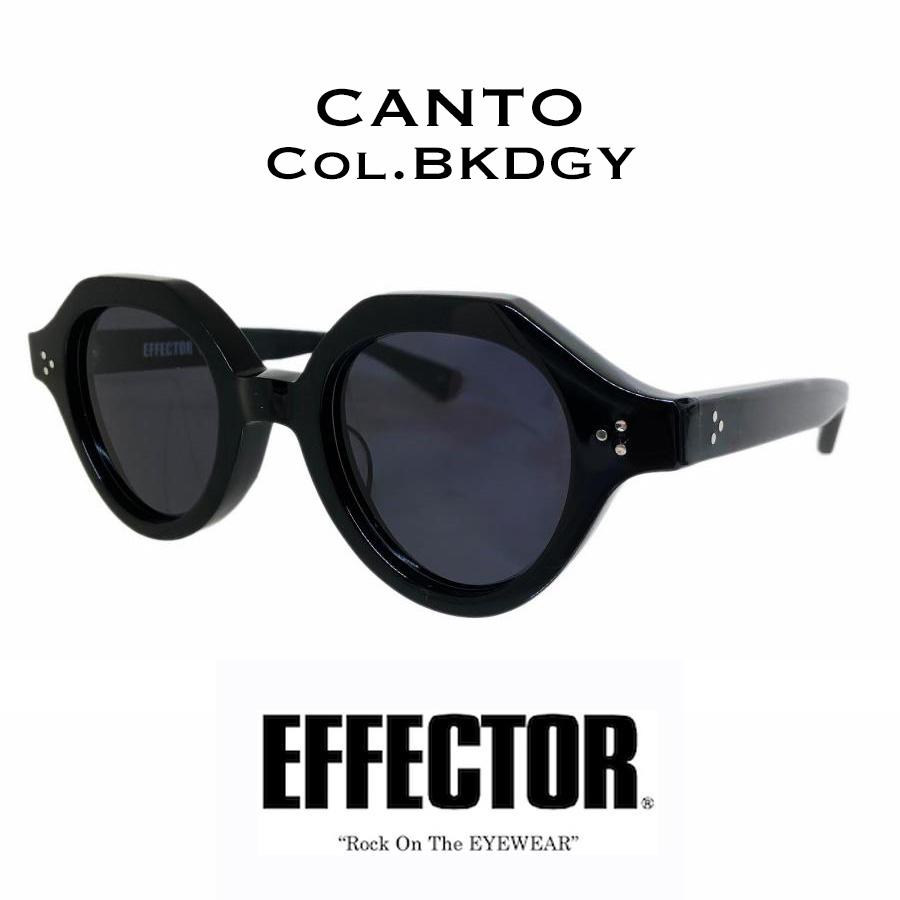 EFFECTOR エフェクター CANTO/カント Col.BKDGY/黒(レンズ ダークグレー) サングラス オリジナルモデル クラウンパントタイプ 国内正規品販売店 : Second ...