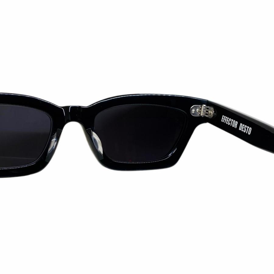 EFFECTOR エフェクター DESTO/デスト Col.BKDGY/黒(レンズ ダークグレー) サングラス スクエア ウェリントンタイプ 国内正規品販売店 : Second Optical ...