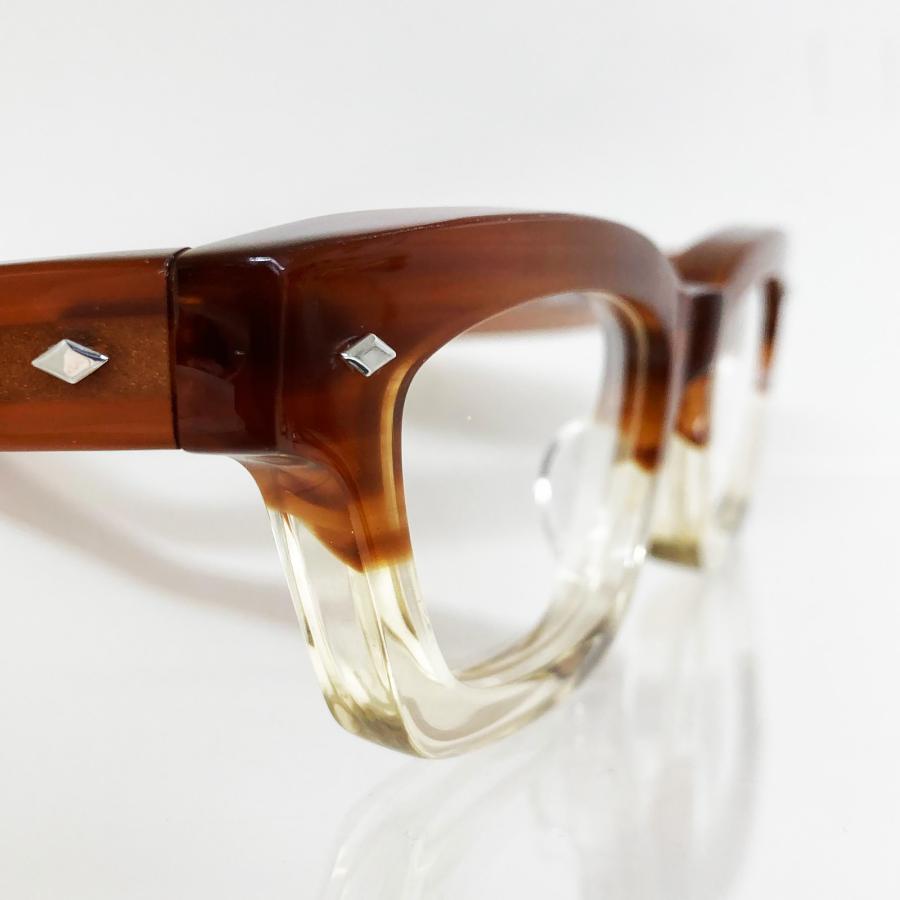 EFFECTOR エフェクター DESTO/デスト Col.BR2 茶×クリア メガネ スクエア ウェリントンタイプ 国内正規品販売店 : Second Optical&Watch store ...