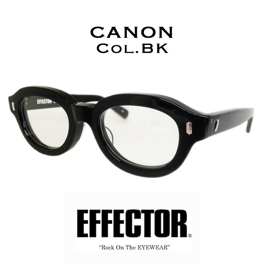 EFFECTOR エフェクター CANON/カノン Col.BK 黒 メガネ セルフレーム オーバルタイプ 国内正規品販売店 : Second Optical&Watch store - 通販 ...