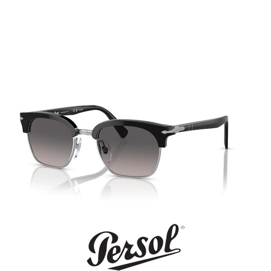 persol Persol ペルソール 3199S Col.1106M3（フレーム：黒、レンズ：グレー） サーモントブロータイプ サングラス バネ丁番 偏光レンズ 正規輸入品 : Second ...