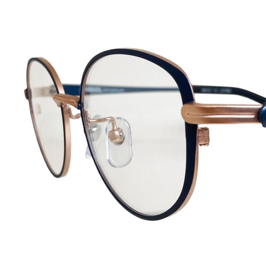 RID.DLE FROM RIDOL リドル R-201 Col.3 マットピンクゴールド / ダークブルー 国産チタン製眼鏡フレーム : Second Optical&Watch store ...