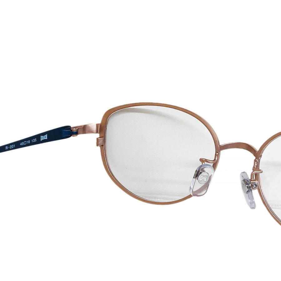 RIDOL リドル R-201 Col.3 マットピンクゴールド / ダークブルー 国産チタン製眼鏡フレーム :ri001:Second Optical&Watch store - 通販 ...