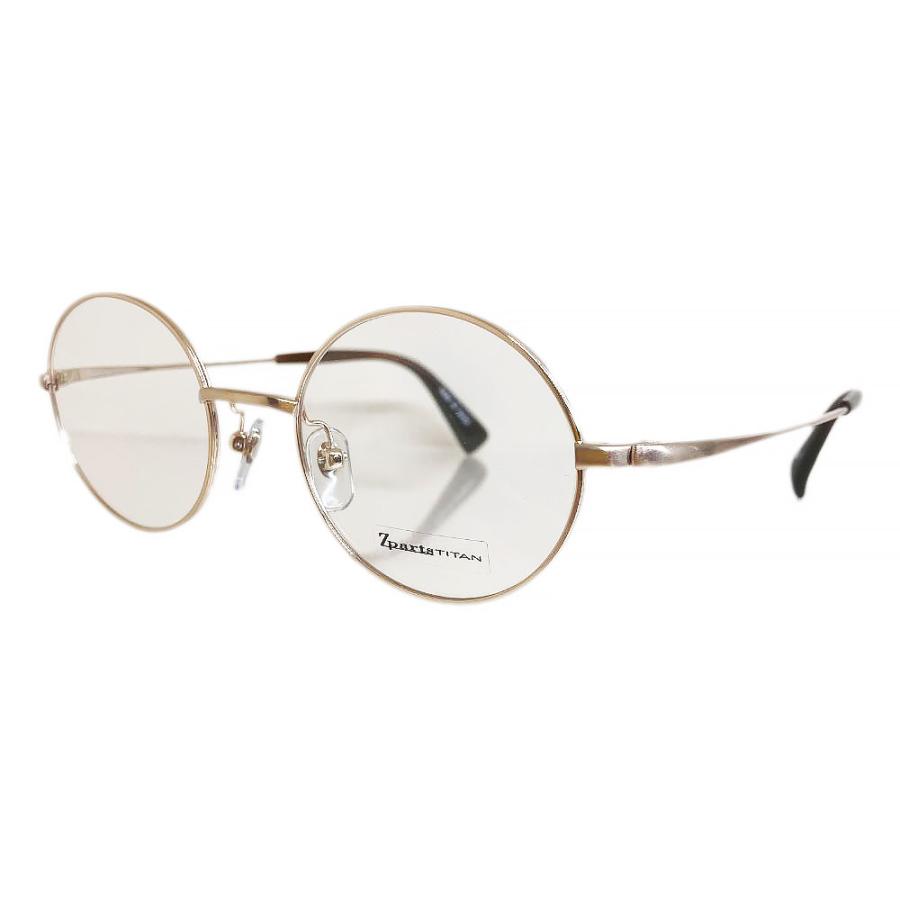 Zparts ジーパーツ Z-132 Col.BG ゴールド オーバル ラウンドタイプ チタンフレーム メガネ 正規品販売店 : zp003 : Second Optical&Watch ...
