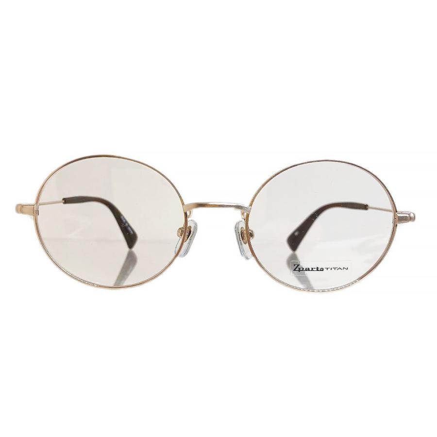 Zparts ジーパーツ Z-132 Col.BG ゴールド オーバル ラウンドタイプ チタンフレーム メガネ 正規品販売店 : zp003 : Second Optical&Watch ...
