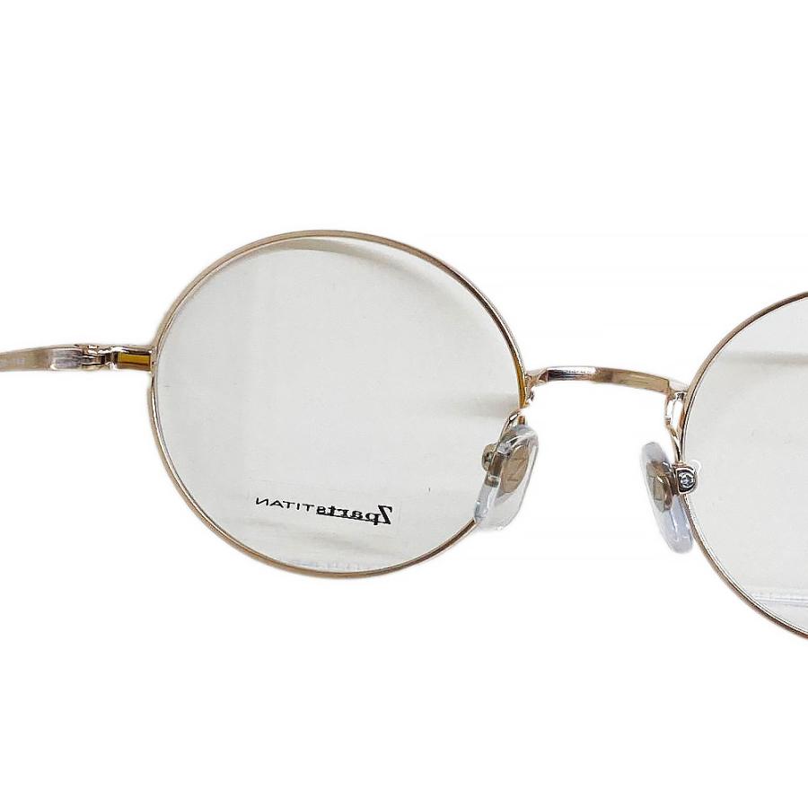 Zparts ジーパーツ Z-132 Col.BG ゴールド オーバル ラウンドタイプ チタンフレーム メガネ 正規品販売店 : zp003 : Second Optical&Watch ...