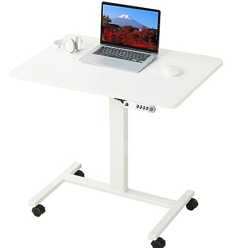 ブランド登録なし BilBil デスク 電動式 サイドテーブル パソコンラック ベッドテーブル 電動昇降式机 80CM*60CM サイドデスク 昇降式机 電動式つくえ オフィスワークテーブル ...