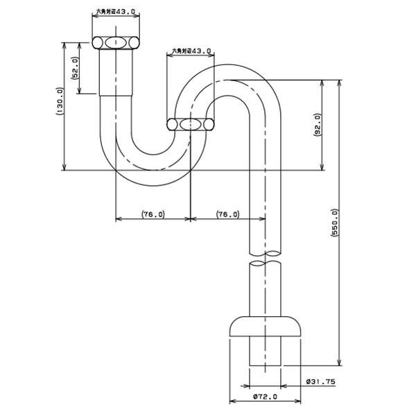 カクダイ 【433-310-32】 KAKUDAI Sトラップユニット : 施主のミカタ Yahoo!店 - 通販 - Yahoo!ショッピング
