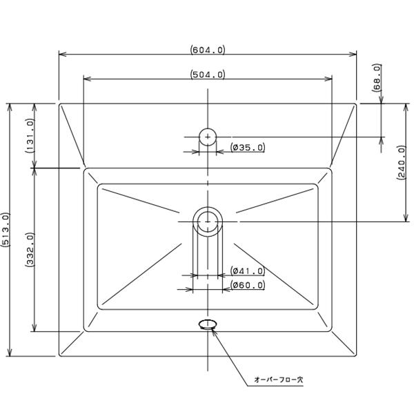 カクダイ KAKUDAI※メーカー直送のみ※ 493-008※ 角型洗面器 1ホール管理番号1870 : 施主のミカタ Yahoo!店 - 通販 - Yahoo!ショッピング