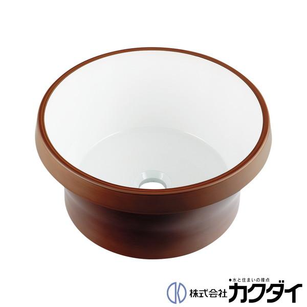 カクダイ KAKUDAI 丸型手洗器 ココナッツ ABS製 493-264-DW : 施主のミカタ Yahoo!店 - 通販 - Yahoo!ショッピング